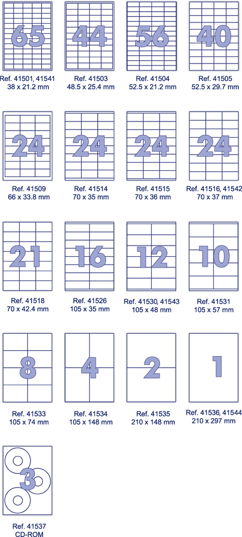 Self-adhesive labels, 105 x 57mm | Forpus